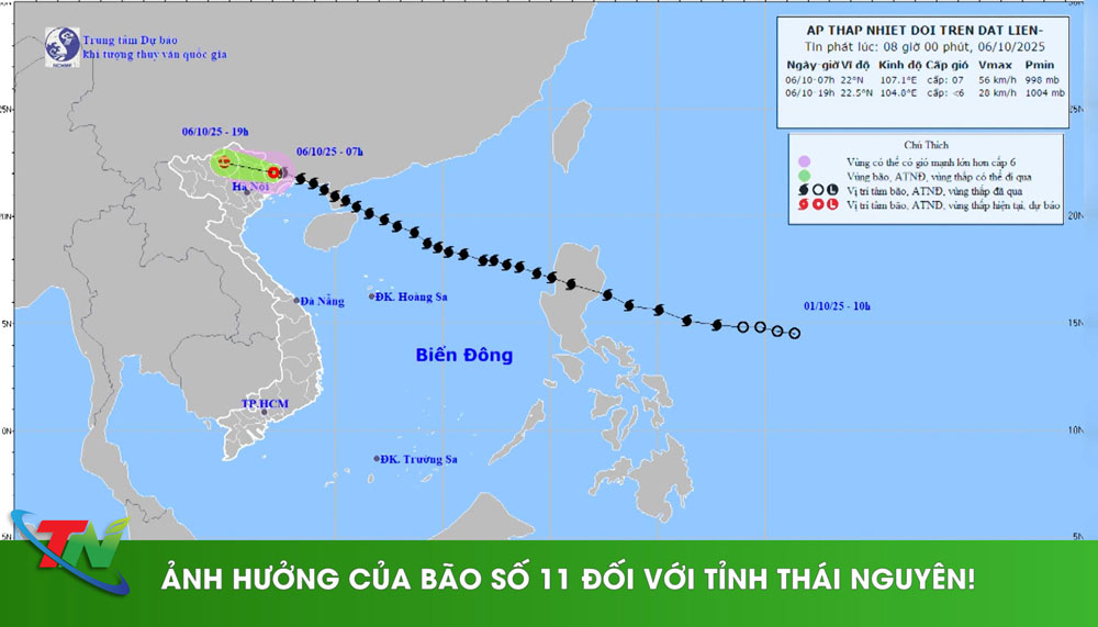 Ảnh hưởng của cơn bão số 11 đối với tỉnh Thái Nguyên - Báo Thái Nguyên ...